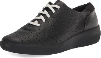 Clarks Damen Kayleigh Aster Oxford, schwarzes Leder, 40 EU