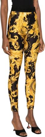 Versace Jeans Couture Femme, Pantalons, Multicolore, Taille: 44 FR Baroque Print Leggings