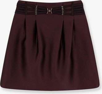 Elisabetta Franchi Satin mini skirt - ELISABETTA FRANCHI - gender_Woman