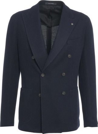 Tagliatore Homme, Vestes, Bleu, Taille: 2XL V&ecirc;tements pour hommes Blazer Blu Aw25