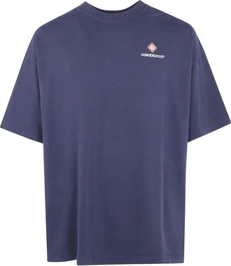 Casablanca Homme, Tops, Bleu, Taille: M T-shirt oversize