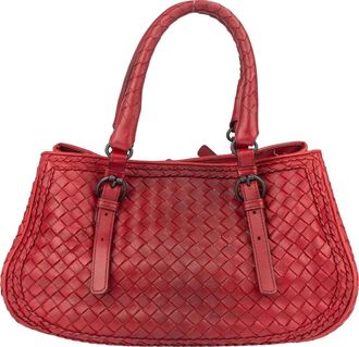 Bottega Veneta Crossbody Bags - Bottega Veneta Red Intrecciato Leather - Gr. unisize - in Rot - f&uuml;r Damen