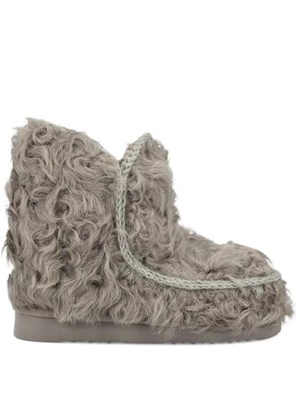 Mou bottines Eskimo 18 en fourrure Checkiang - Gris