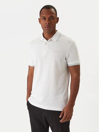 HUGO BOSS Poloshirt Paddy 50469055 Wei&szlig; Regular Fit