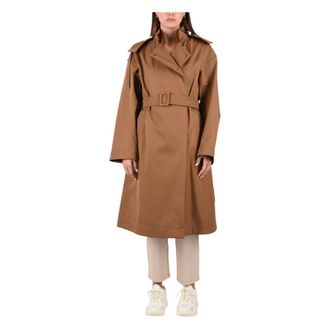 Max Mara Manteaux ceintur&eacute;s - Femme - Manteaux - Brun - Taille: 42 FR