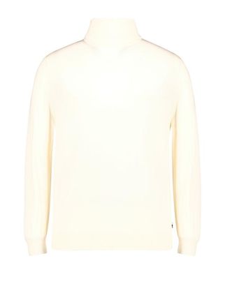 Olymp Herren Pullover wei&szlig; unifarben