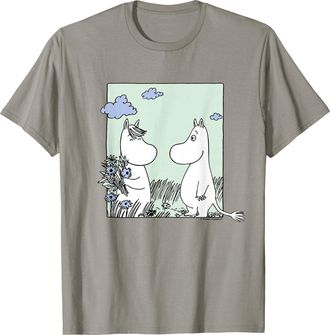 Moomin troll & Snorkmaiden Love Picking Blumen T-Shirt