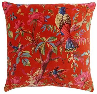 Riva Paoletti Paradise Floral Baumwoll Samt Polyester gefülltes Kissen gefüllt