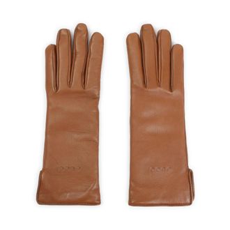 Gucci Leather Gloves - - Accessories - Damen - Braun - 7 IN