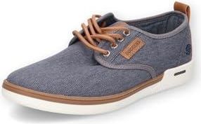 Dockers by Gerli Baskets basses pour homme, chaussures basses, semelle intérieure amovible, Bleu marine 660, 44 EU