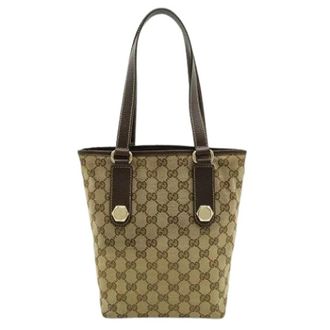 Gucci Pre-owned GG Canvas Tote Bag - - Pre-owned - Damen - Braun - ONE SIZE