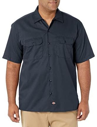 Dickies Work Chemise Manches courtes Homme, Bleu (Dark Navy 1), XX-Large
