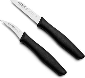 Arcos Serie Nova - Paring Messer Set - Klinge Nitrum Edelstahl - HandGriff Polypropylen Farbe Schwarz