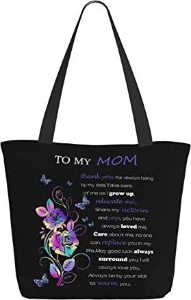 AOOEDM Cadeaux pour maman sac &agrave; provisions pour femme 33 x 28 x 19 cm. Le cadeau parfait pour la Saint-Valentin. Cest de la Saint-Valentin pour maman, fille,