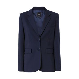 Pinko Pinko, Femme, Vestes, Bleu, Taille: 40 FR Veste Élégante en Tissu