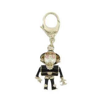 Chanel Pre-owned Porte-cl&eacute;s Faux Perle - Femme - Pre-owned - Noir - Taille: ONE Size