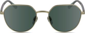Calvin Klein Sonnenbrille mit geometrischem Gestell - Gold