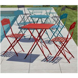 Ozalide Ozalide - Table de jardin pliante - 2 places - bordeaux - florence