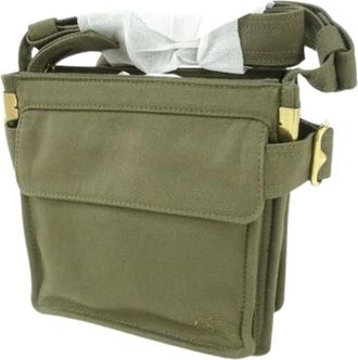 Burberry unisex, Pre-owned, Vert, Taille: ONE Size Pre-owned Tissu sacs-ports-paule