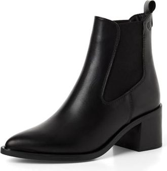 Tamaris Bottines Chelsea 1-25301-45 pour femme, en cuir noir, taille 36 EU, Cuir noir, 36 EU