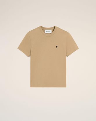 Ami T-shirt beige en coton Ami de Coeur Noir - XXXL - Homme