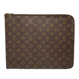 Louis Vuitton Pre-owned Monogram Canvas Clutch - Femme - Pre-owned - Brun - Taille: ONE Size