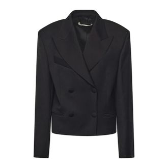 Nineminutes Femme, Vestes, Noir, Taille: 38 FR Veste noire à double boutonnage