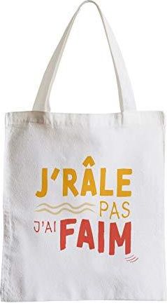 Fabulous Grand Sac Shopping Plage Etudiant Jr&acirc;le pas jai Faim Humour Expression
