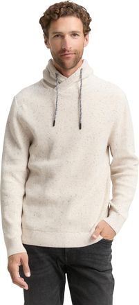Tom Tailor Herren 1048715 Snood Strickpullover In Melange-Optik, 39206 - Offwhite Melange Neps, M EU