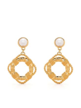 Moschino boucles doreilles &agrave; perles