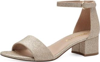 Tamaris Sandales à talons pour femme M2820142, 967 Light Gold Glam, 38 EU