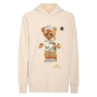 Philipp Plein Hoodie Teddy Beach - - Sweatshirts & Hoodies - Herren - Beige - XS