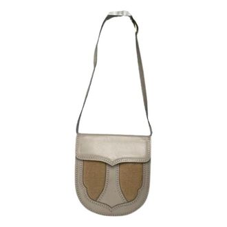 Saint Laurent Pre-owned Ledertasche mit Umh&auml;ngeriemen - - Pre-owned - Damen - Wei&szlig; - ONE SIZE