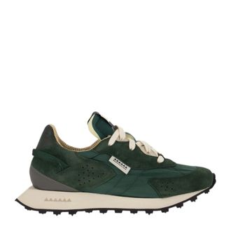 RUN OF Suede Andylon Trainer - - Shoes - Herren - Gr&uuml;n - 40 EU