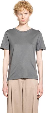 Max Mara WOMAN GREY T-SHIRTS & TANK TOPS
