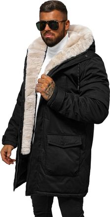 OZONEE Herren Winterjacke Jacke Winter Farbvarianten Warm Bomberjacke Steppjacke Wintermantel Kunstfell Daunenjacke Leichte Jacket Outdoor Puffer Gepolstert 