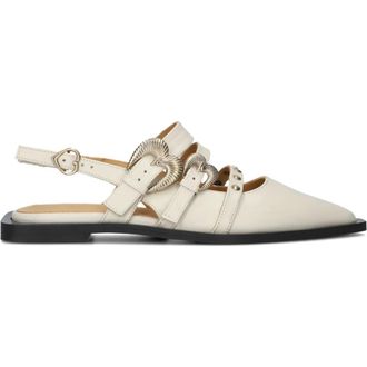 Toral Shoes Wei&szlig;e Madison Slingback Schuhe - - Shoes - Damen - Wei&szlig; - 38 EU