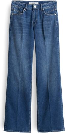 someday Damen Flared | Long Flared Jeans Carie Iconic Mid Rise aus nachhaltigem Baumwoll Mix Dark Blue, 36
