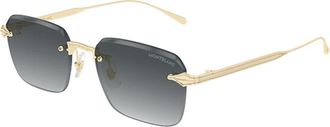 Montblanc Montblanc, unisex, Accessoires, Jaune, Taille: 54 MM Lunettes de soleil
