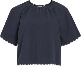 Vila Viadama O-Neck 2/4 Open Back Top/Pb