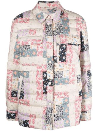 Woolrich veste matelass&eacute;e &agrave; design patchwork - Tons neutres