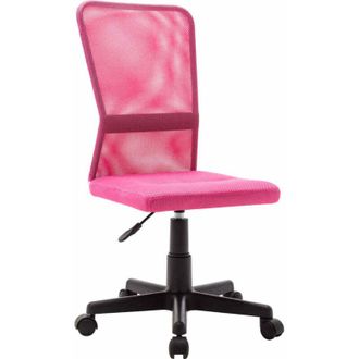 vidaXL Vidaxl - Chaise de bureau Rose 44x52x100 cm Tissu en maille