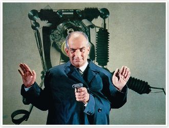 Posterlounge Louis de Funès in Fantomas gegen Interpol Poster 40 x 30 cm Wandbilder Wanddeko