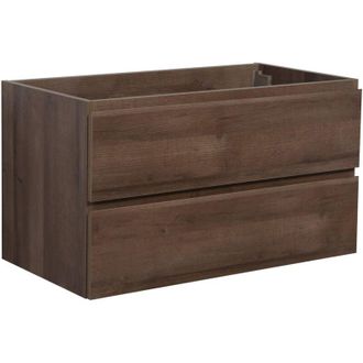 Badplaats Meuble sous lavabo Angela 90cm - Badplaats - chene brun - Armoir