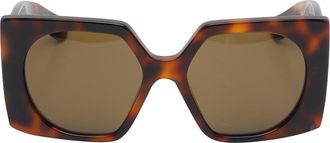 Valentino Garavani Lunettes De Soleil - Marron