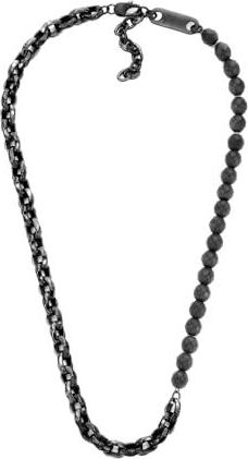 A|X Armani Exchange Collier en acier inoxydable pour homme avec fermoir mousqueton