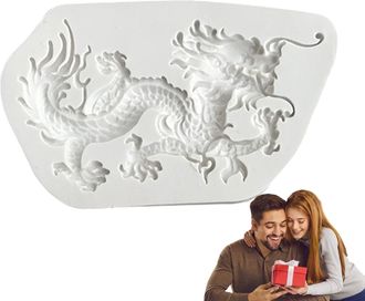 Generic Drachenform, Drachenformen aus Kunstharz | Schokoladen-Silikonform, Harzform - Drachen-Fondant-Harz, Epoxidharz-Formen f&uuml;r die Herstellung von Pfannen