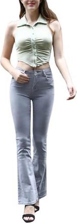 SEXY WOMAN Jean Cabana pour Femme avec Poches (XL, Af080 Gris)