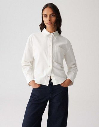OPUS Langarmbluse FRONE aus BCI Cotton &uuml;berschnittene Schulter mit Langarm, extrem weicher Griff