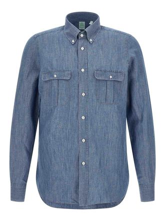 Finamore Chemise - Bleu